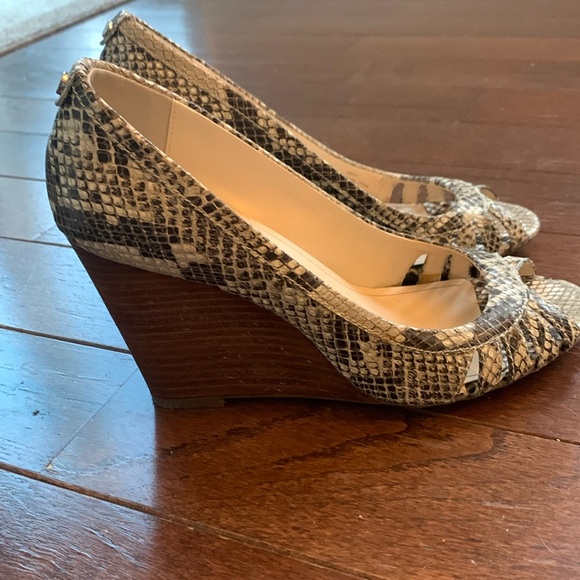 Calvin Klein | Shoes | Calvin Klein Snake Print Wedges | Poshmark